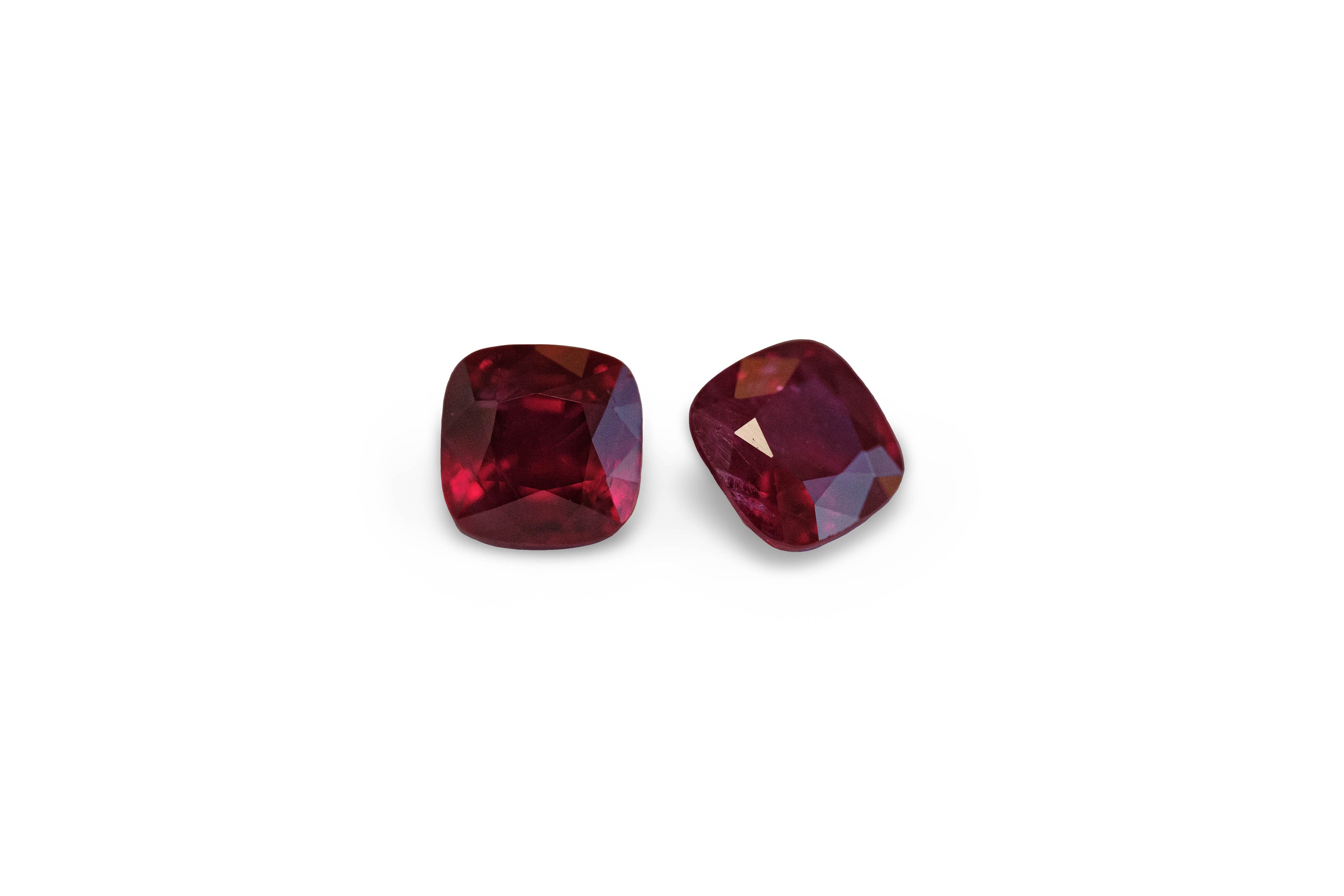 Deep Red Ruby Pair | 2=1.70ct | Salt Wholesaling | Australia